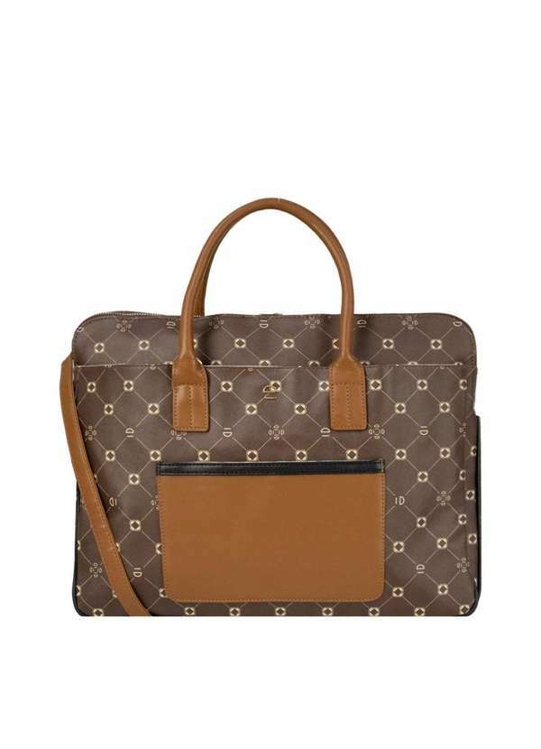 Bolsa Mao Monograma Executiva Le Postiche Marrom - Le Postiche Oficial