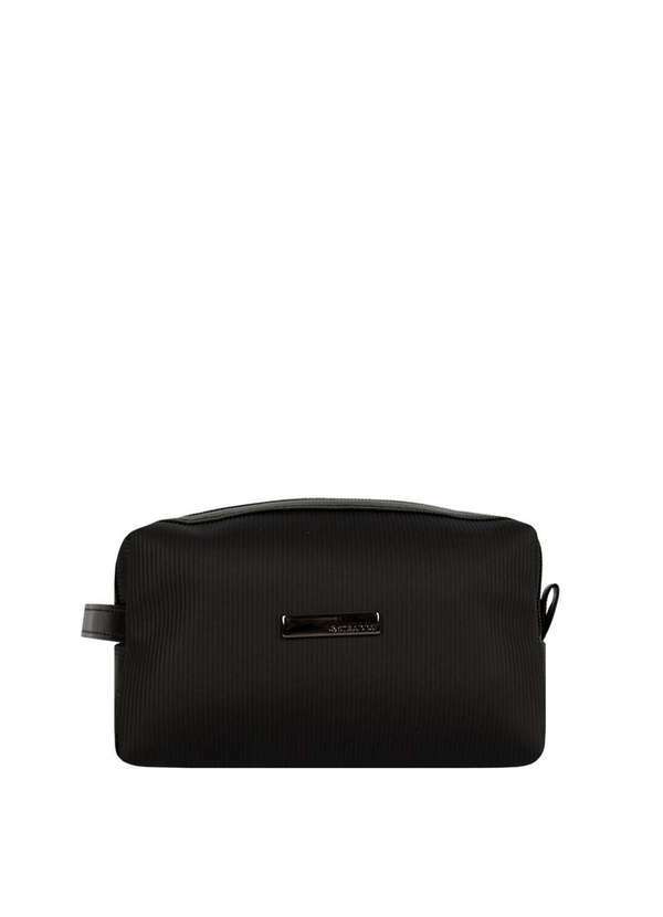 Necessaire Masculina Canelada Media Stradda Preto - Le Postiche Oficial