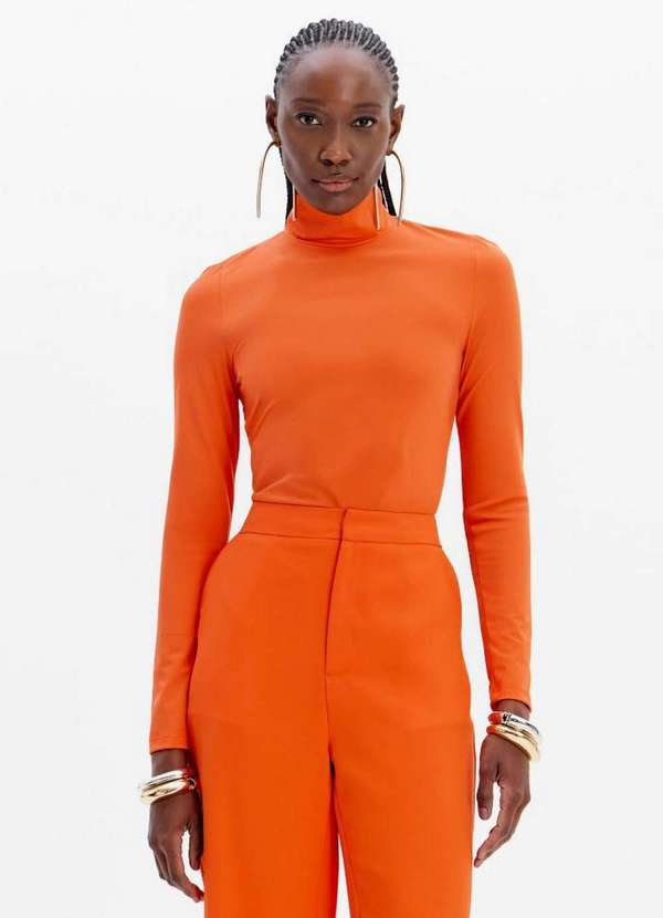 Blusa Justa Manga Longa com Gola A2475 - Lanca Perfume Oficial