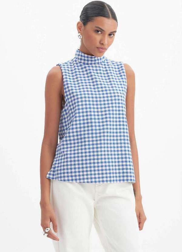 Blusa sem Mangas Evasê A0120 - Lanca Perfume Oficial