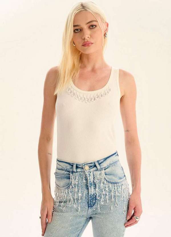 Regata Canelada com Cristais A0001 - Lanca Perfume Oficial