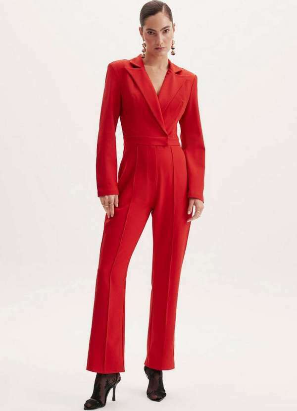 Macacão Longo Alfaiataria A1039 - Lanca Perfume Oficial