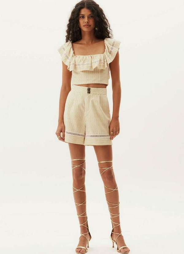 Bermuda Alfaiataria Estampada A0735 - Lanca Perfume Oficial