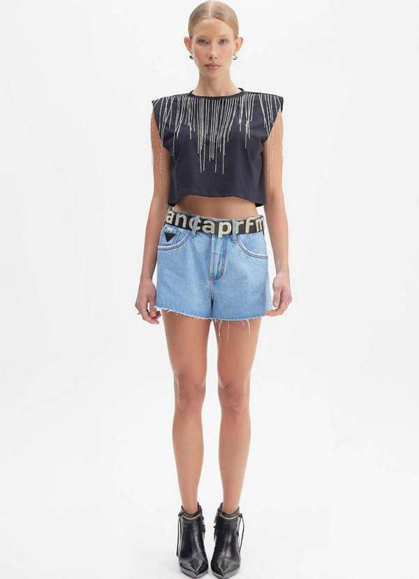 Short Jeans Comfort High A0004 - Lanca Perfume Oficial