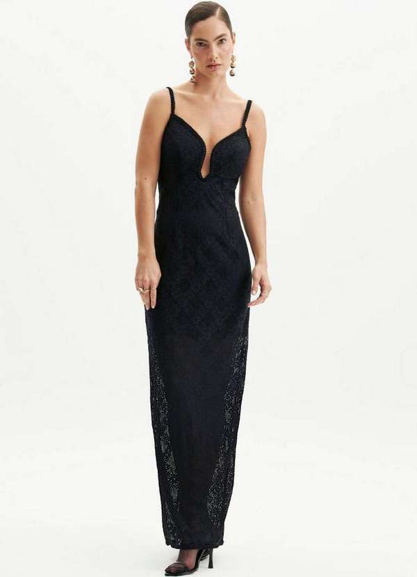 Vestido Longo de Alça A1184 - Lanca Perfume Oficial