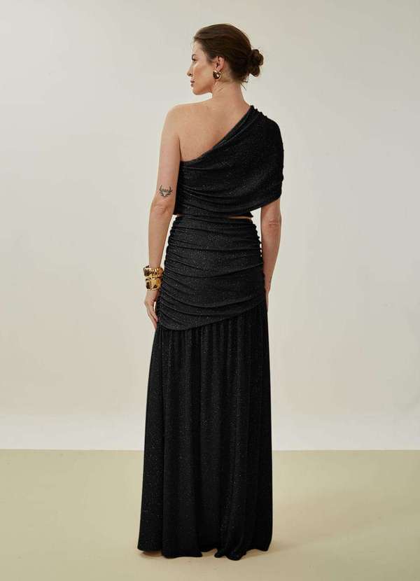 Saia Maria.Valentina Reta Alta Longa Preto Preto - Maria.Valentina