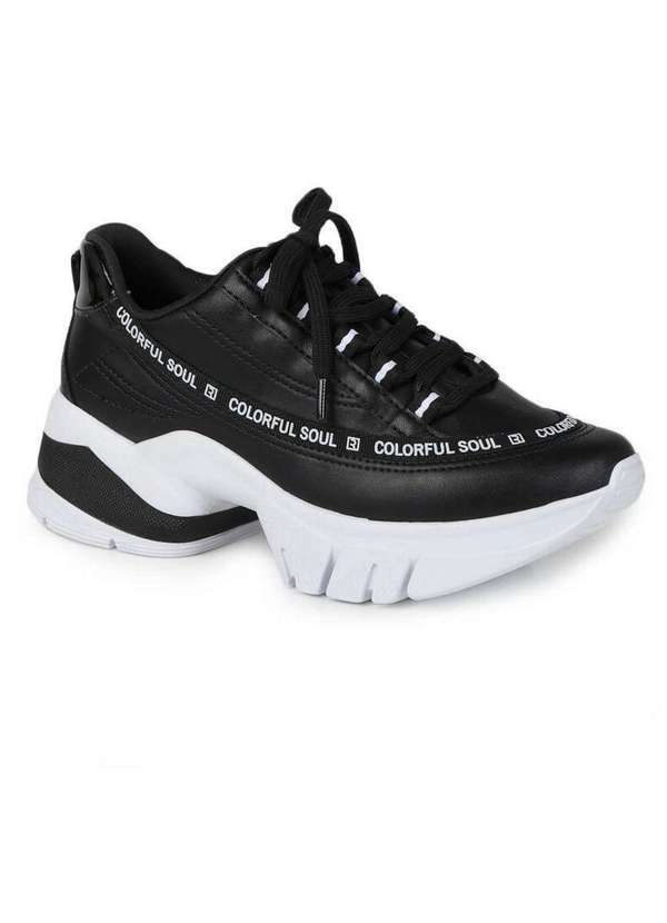 Tênis Chunky Feminino Ramarim Colorful Soul Preto - Passarela