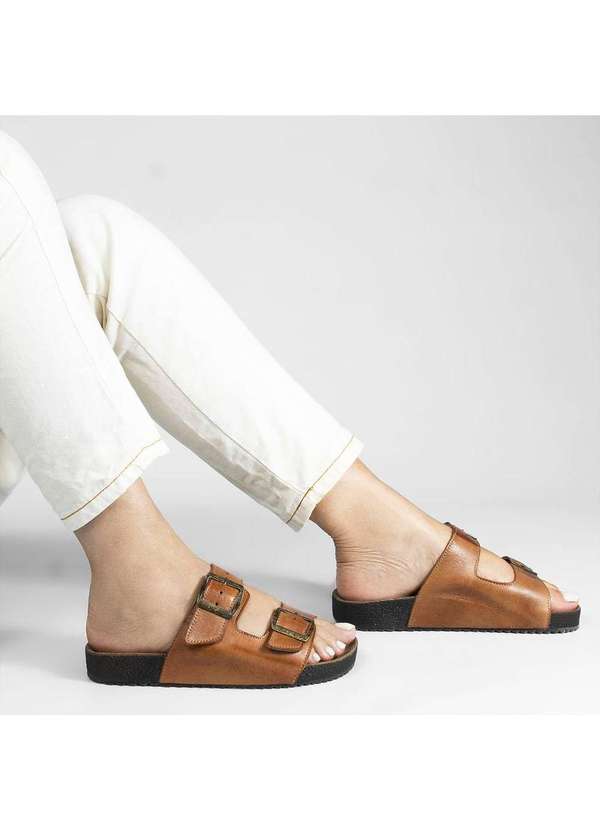 Papete Zatta Couro Laisa Marrom - Zatta Calcados