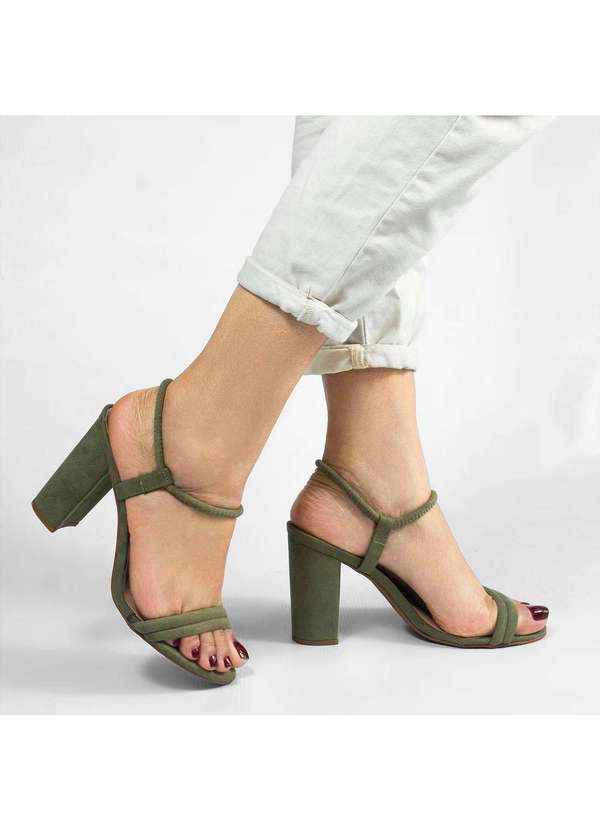 Sandalia Zatta Tubinho Greice Verde - Zatta Calcados