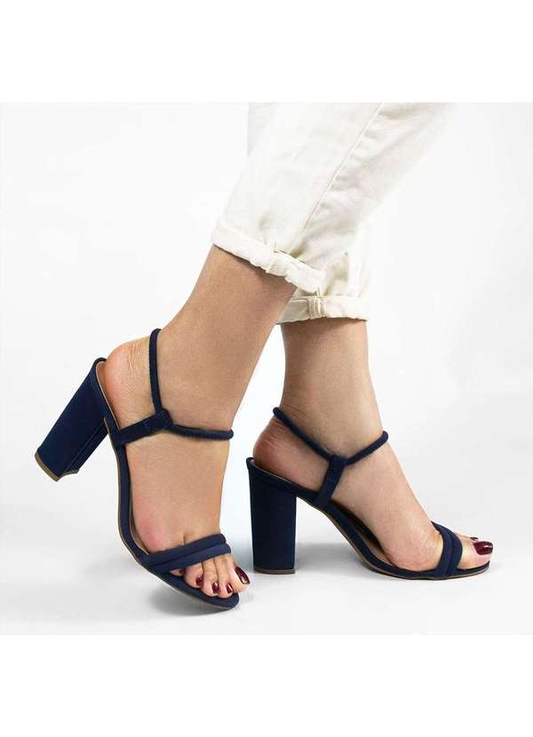 Sandalia Zatta Tubinho Greice Azul - Zatta Calcados