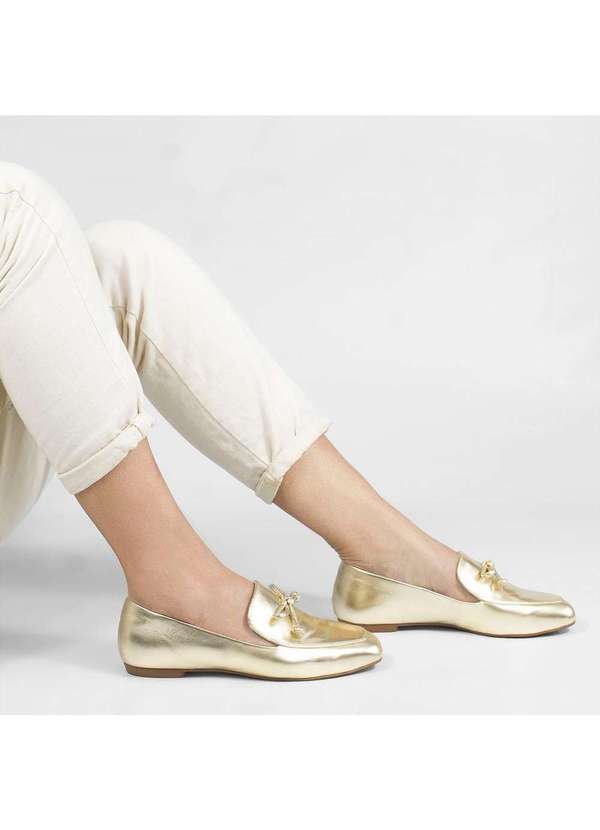 Mocassim Zatta Laco Frontal Joana Dourado - Zatta Calcados