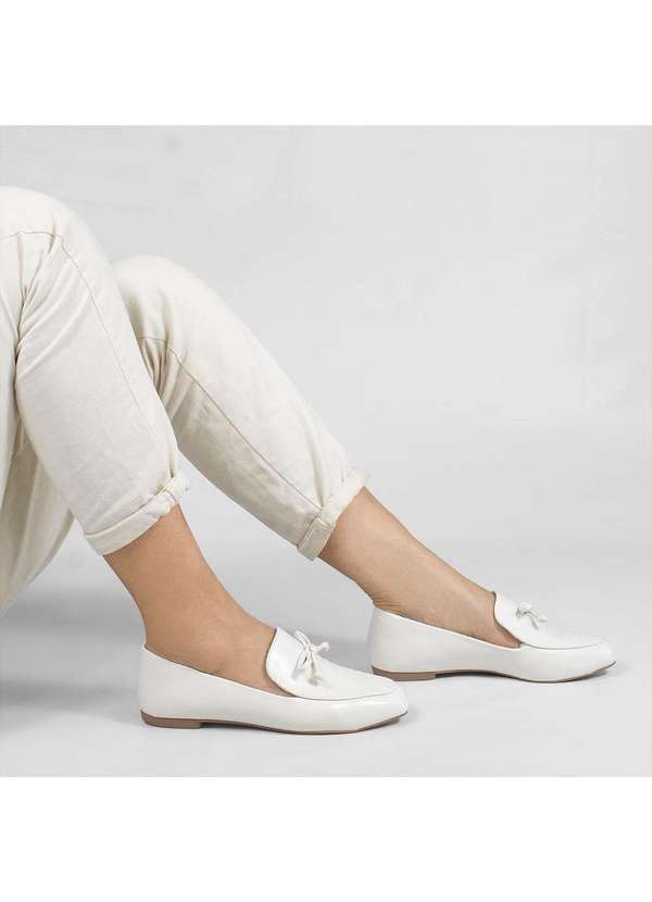 Mocassim Zatta Laco Frontal Joana Branco - Zatta Calcados