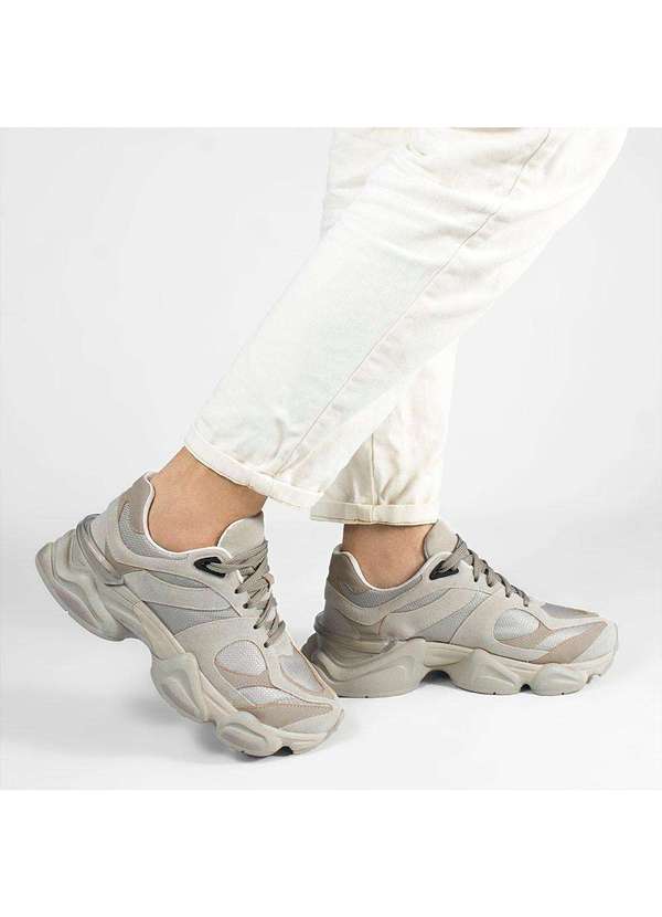 Tenis Zatta Chunky Heloisa Cinza - Zatta Calcados