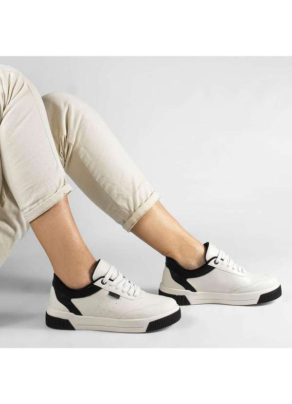 Tenis Zatta Sola Bicolor Jolie Preto - Zatta Calcados