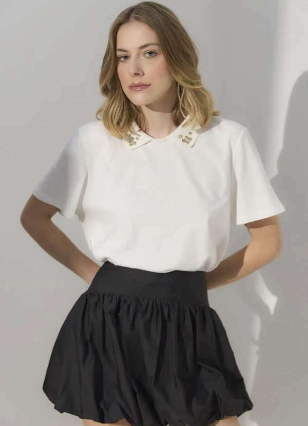 Saia Balone com Forro Preto - Ritmi Studio