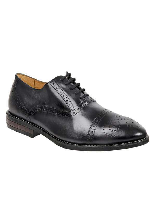 Sapato Social Masculino Oxford Sandro Moscoloni Utho Preto Black ...
