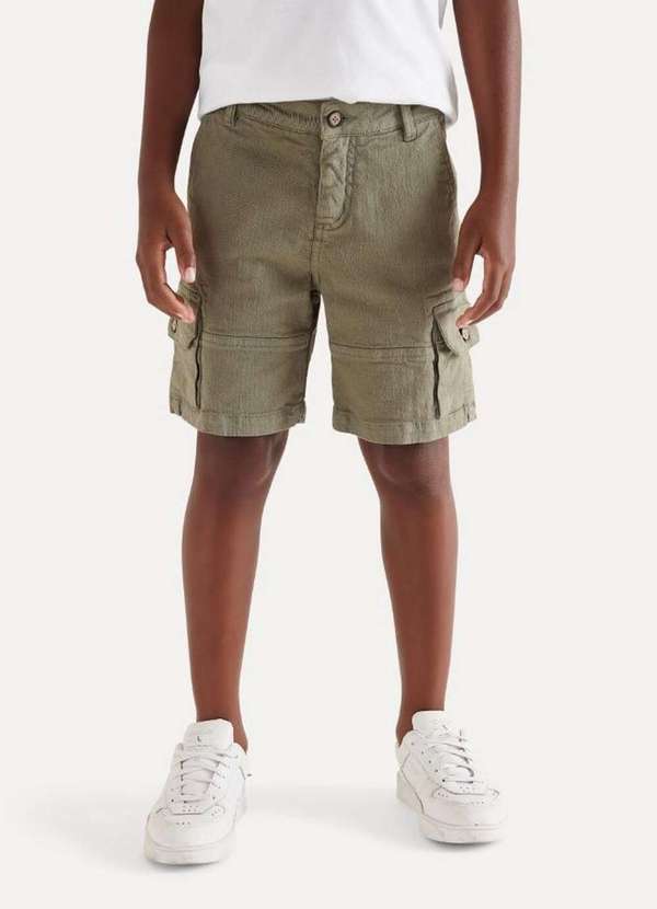 Bermuda Mini Cargo Sarja Reserva Mini Verde - Reserva