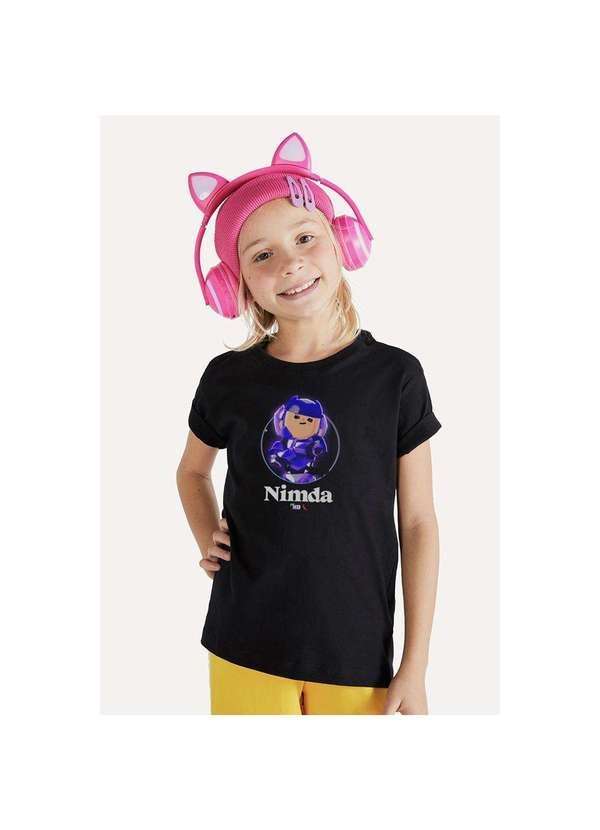 Camiseta Mini Nimda Pk Xd Confortável Reserva Mini Inativo Preto - Reserva