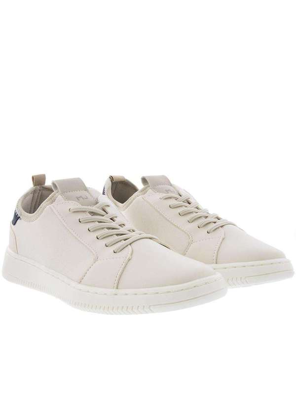 Tênis Mac & Jac Casual Recortes Tecido Off White Bege - Studio Z