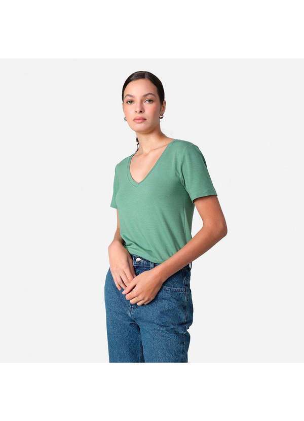 Camiseta Masculina Modal Premium Tech Verde Oliva - Basicamente seller