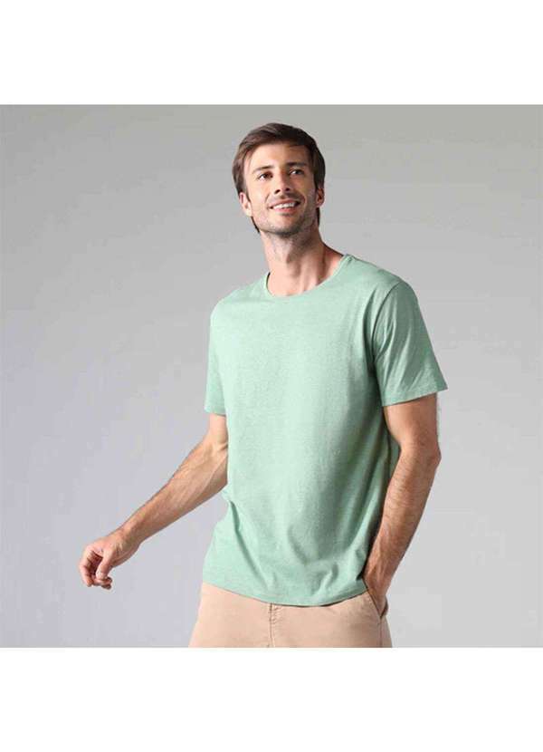 Camiseta Modal Masculina - Travel T-Shirt Verde Oliva - Basicamente