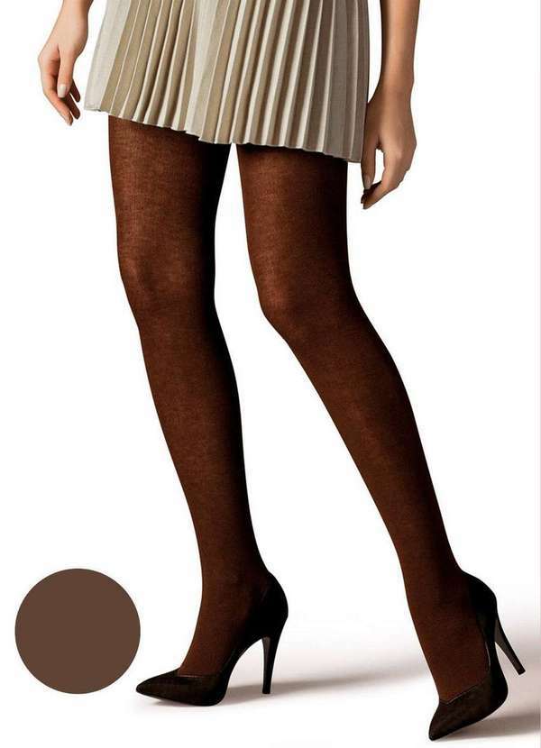 Meia Calça Fio 80 Opaca Selene 9830-002 750-Marrom - Meias Sao Jorge