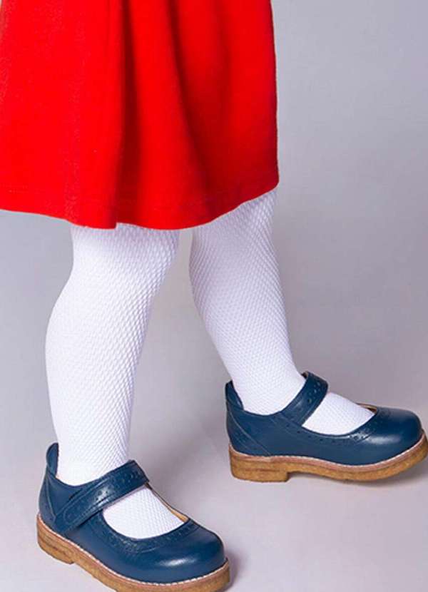 Meia Calça Bebê Fio 70 Cute Lobinha 2554-001 100-Branco-Antartida ...