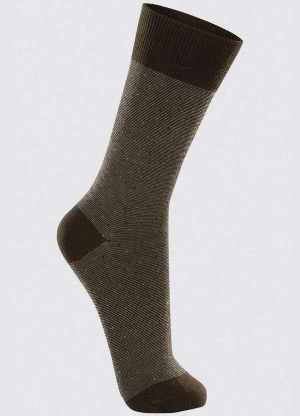 Meia Casual Lupo 1211-028 7570-Cafe - Meias Sao Jorge