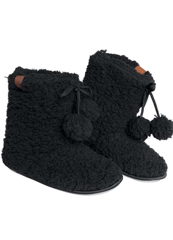 Botinha Feminina Cor com Amor 25307 Preto - Meias Sao Jorge