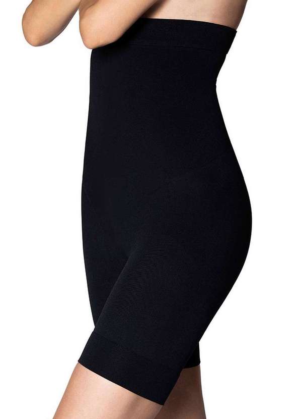 Shorts Feminino Modelador Emana Loba 5691-001 9990-Preta - Meias Sao Jorge