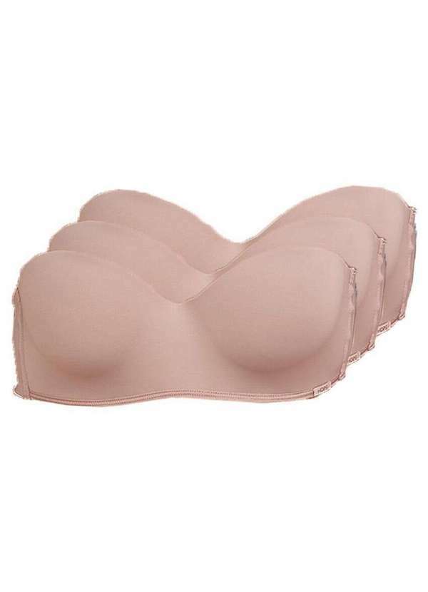 Kit com 3 Sutiã Bustiê com Aro e Bojo Hope 2083 Taça B Camurca - Meias ...