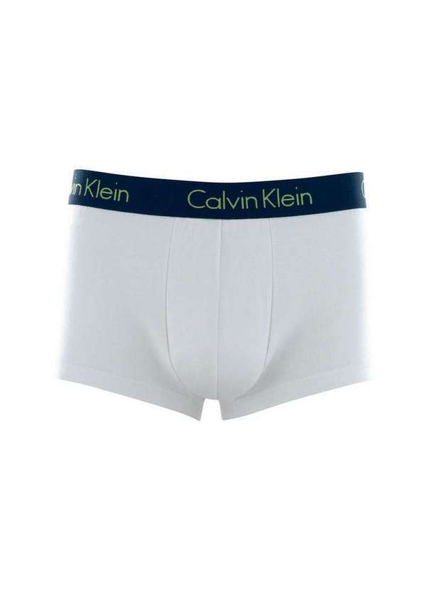 Cueca Boxer Calvin Klein Low Rise Trunk Cotton C12.01 Br02-Branco ...