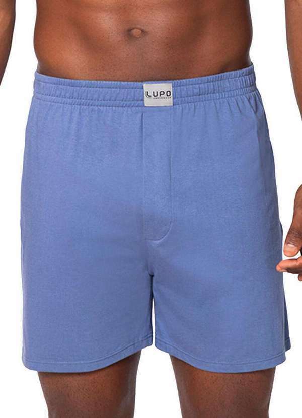 Cueca Samba Canção Lupo 18611-001 0771-Azul - Meias Sao Jorge