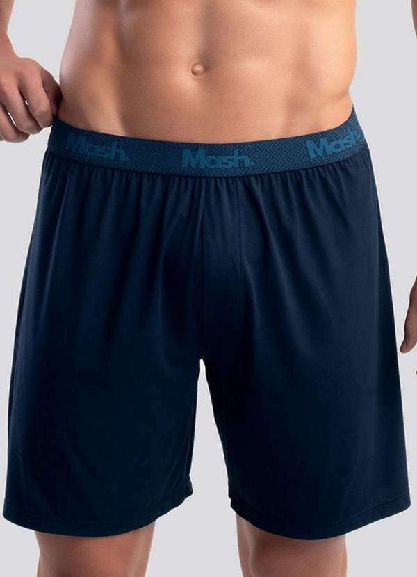 Cueca Samba Canção Mash 174.07 Az08-Marinho - Meias Sao Jorge