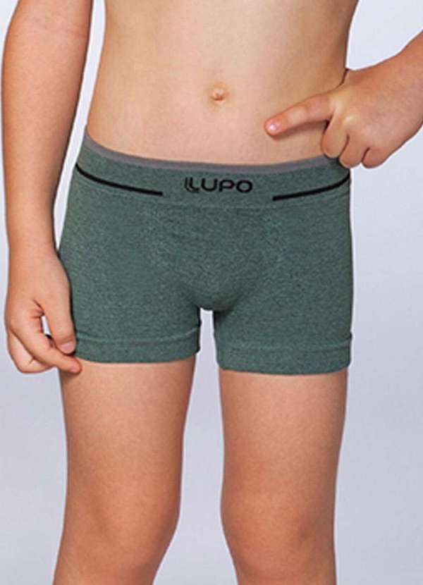 Cueca Infantil Boxer Lupinho 137-010 4841-Oliva - Meias Sao Jorge