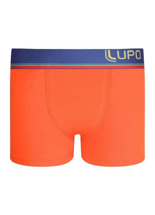 Cueca Infantil Boxer Lupinho 18402-001 3370-Laranja - Meias Sao Jorge