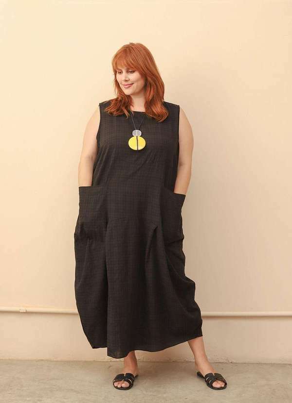 Vestido Elisa Plus Size Preto - Flaminga