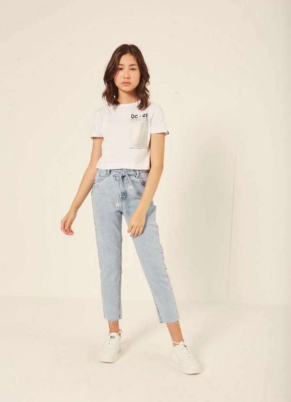 Calça Super Skinny sem Cós Jeans Infantil Dimy Candy Conforme Amostra ...