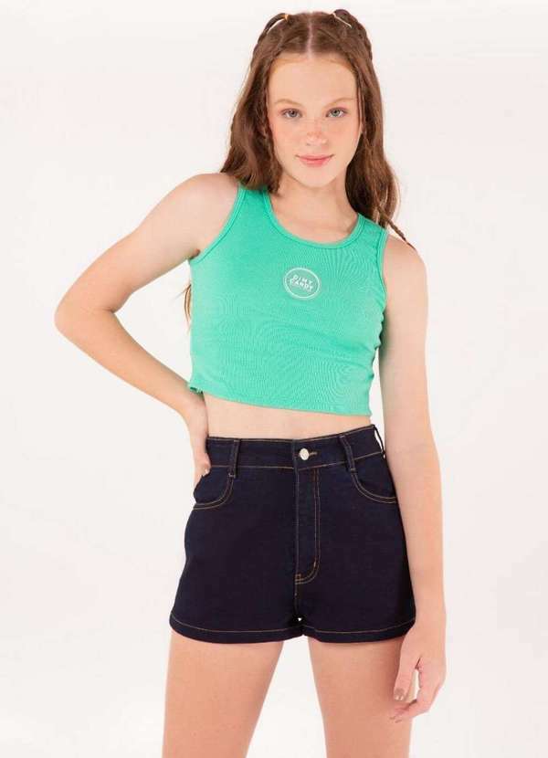 Shorts Boyfriend Básico Amaciado Jeans Infantil Dimy Candy Conforme ...