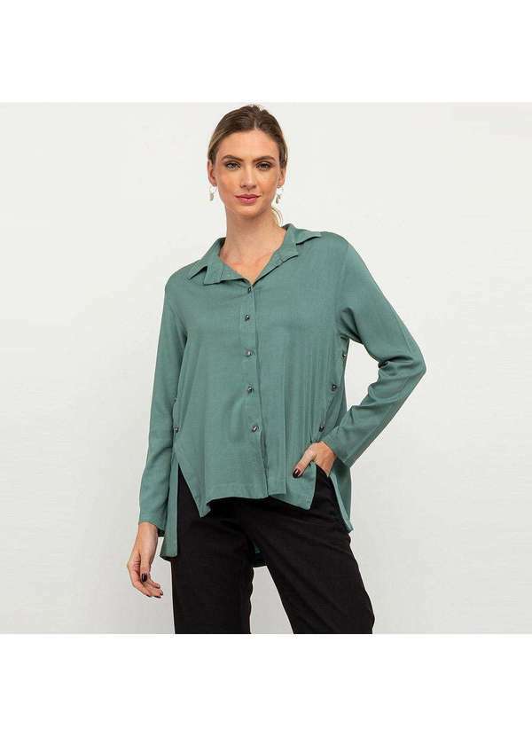 Camisa Elora Basic Woman Feminina Verde - Elora