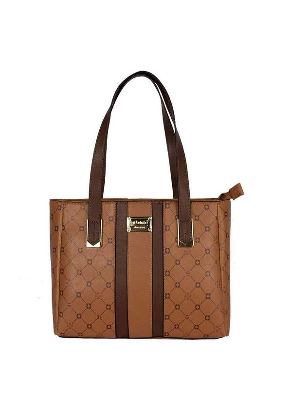 Bolsa Ombro Monograma Le Postiche Caramelo - Le Postiche