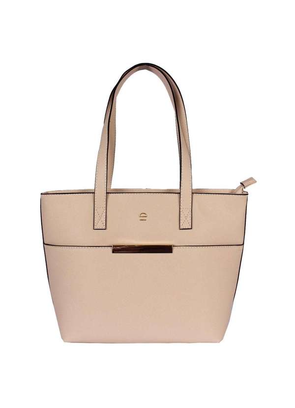 Bolsa Ombro Saffiano Frizz Le Postiche Marfim - Le Postiche