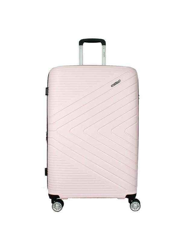 Mala Grande 32kg Rígida Rodas Giro 360° Broadway Santino Rosa-Claro ...