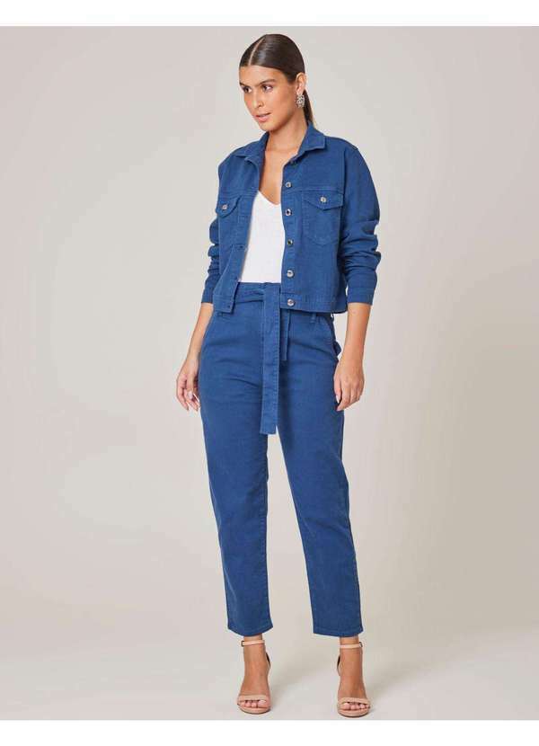 Calca Sarja Clochard - Azul Marinho Azul - Zinzane
