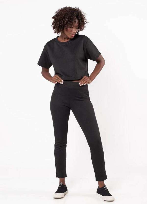 Calca Moleton Montaria Preto - Lamis