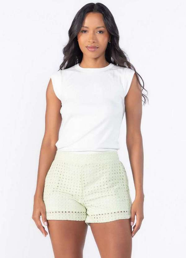 Shorts Curto Laise com Bolso Verde - Lamis