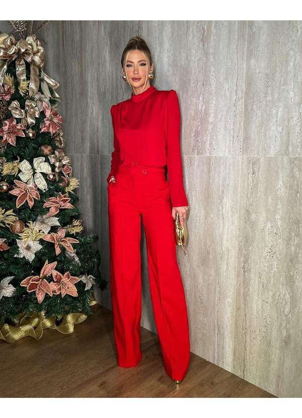 Calca Dot Clothing Pantalona Vermelho Vermelho - Dress Us