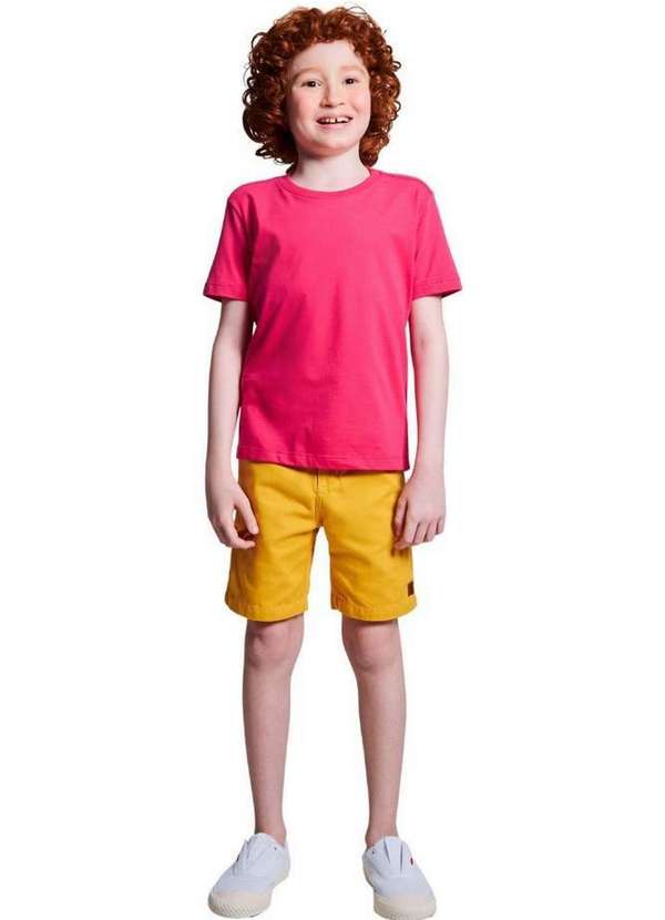 Bermuda Sm Casual Nova Reserva Mini Amarelo Ouro - Reserva