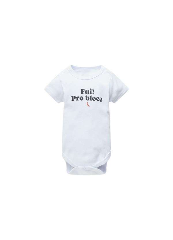 Body Bb Estampa Fui Pro Bloco Reserva Mini Branco - Reserva