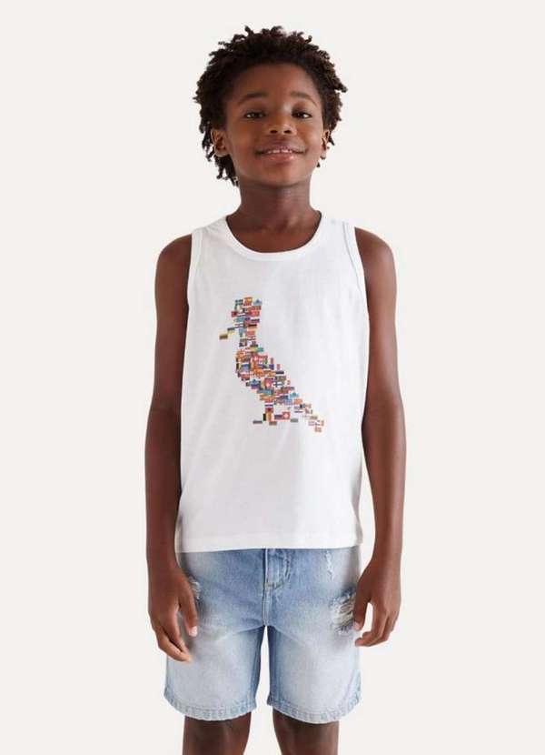 Regata Mini Pica Pau Europa Branco - Reserva